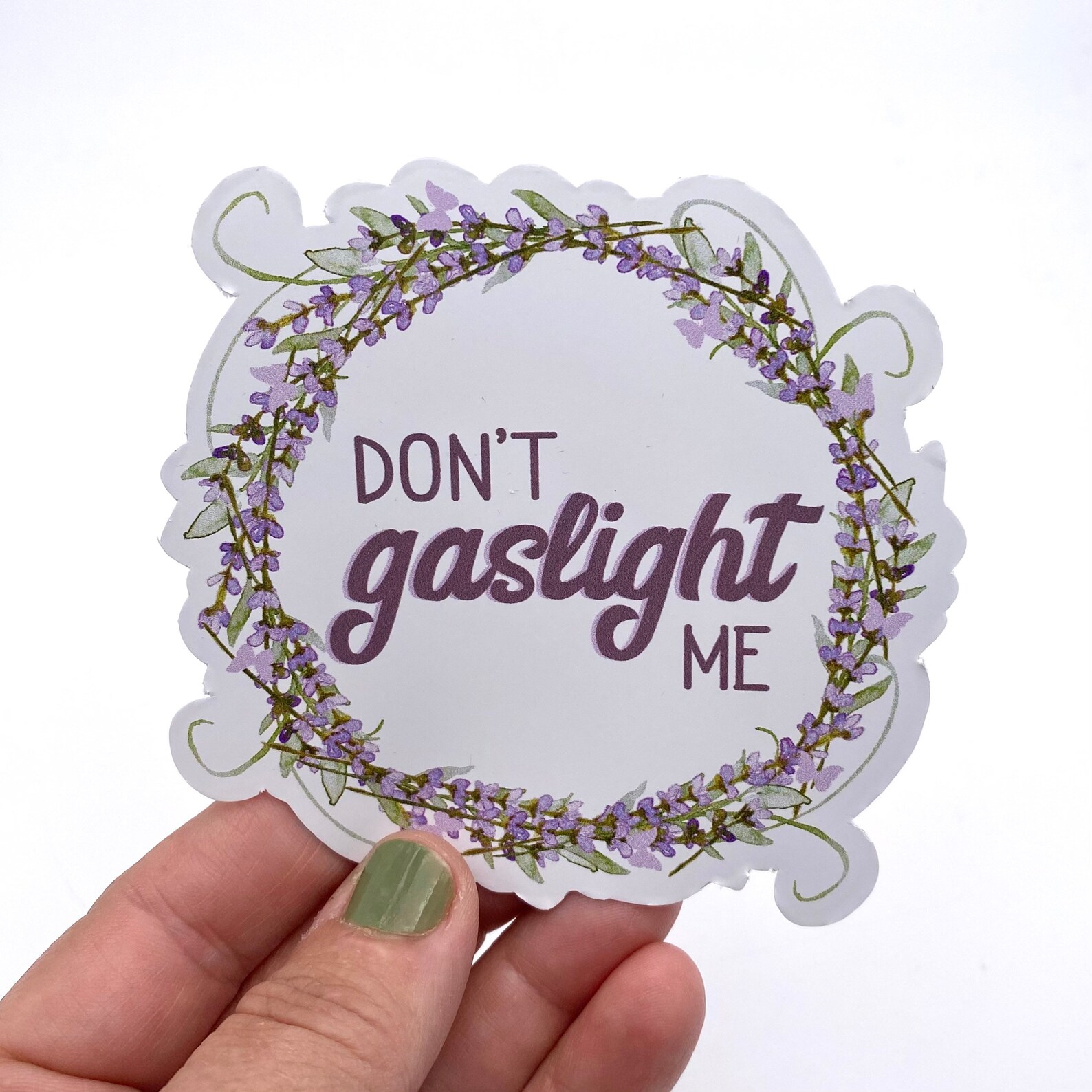 Don't gaslight me vinyl sticker | Etsy