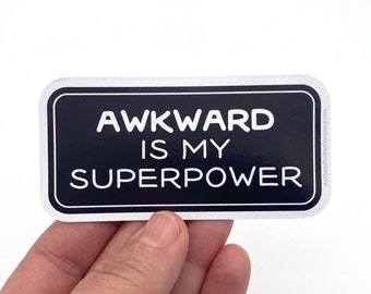 Awkward Sticker | Etsy