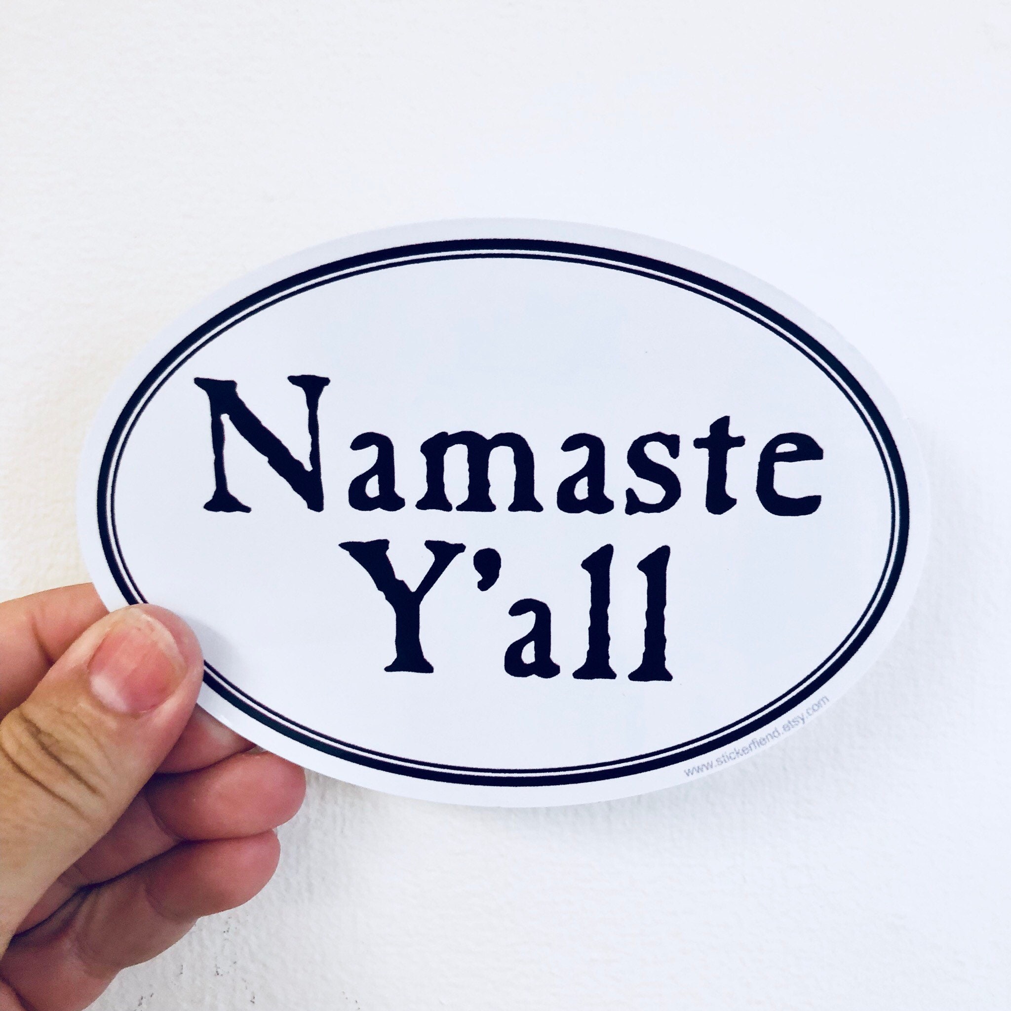 Namaste Y'all Vinyl Bumper Sticker Laptop Decal Car | Etsy