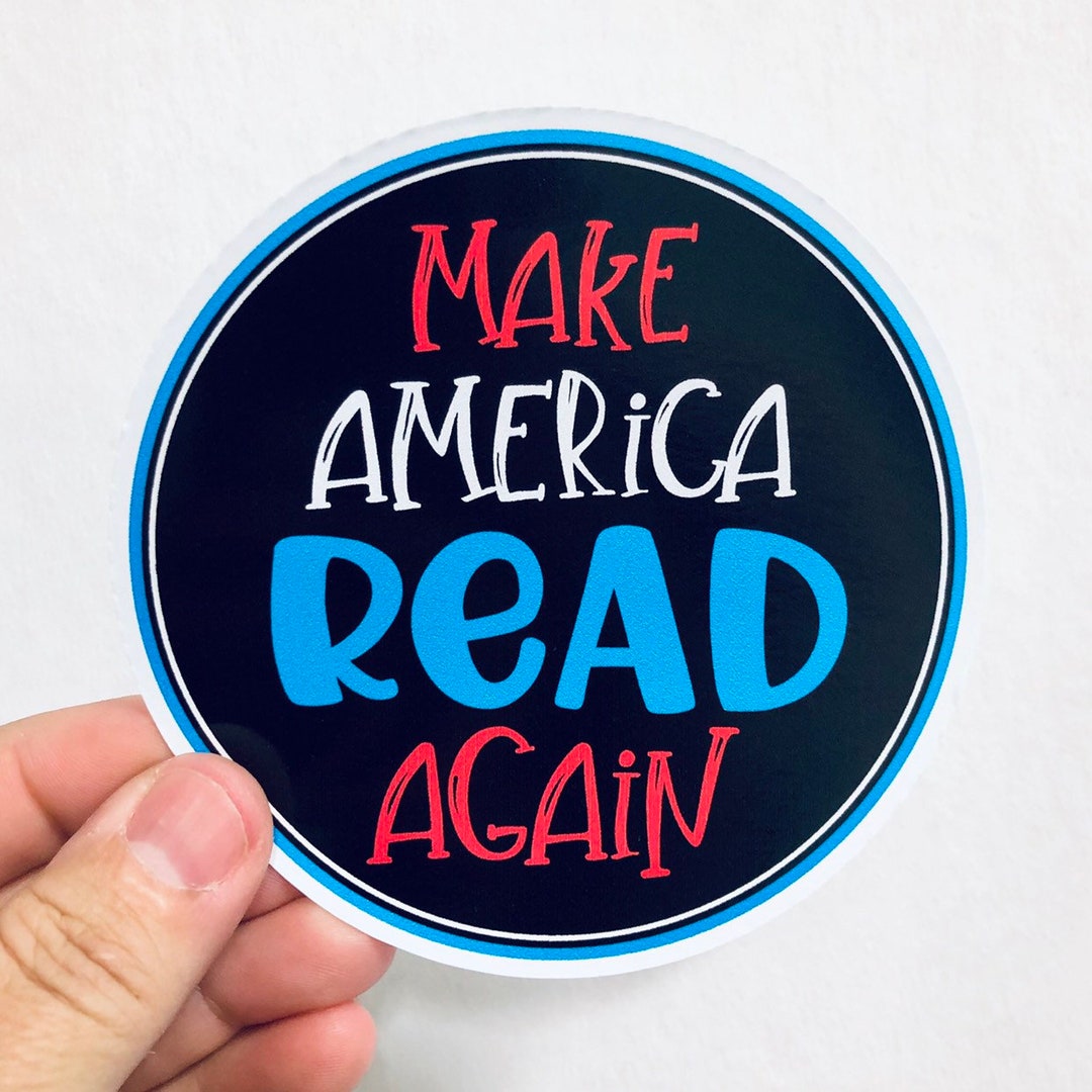 Make America Read Again Vinyl Sticker - Etsy