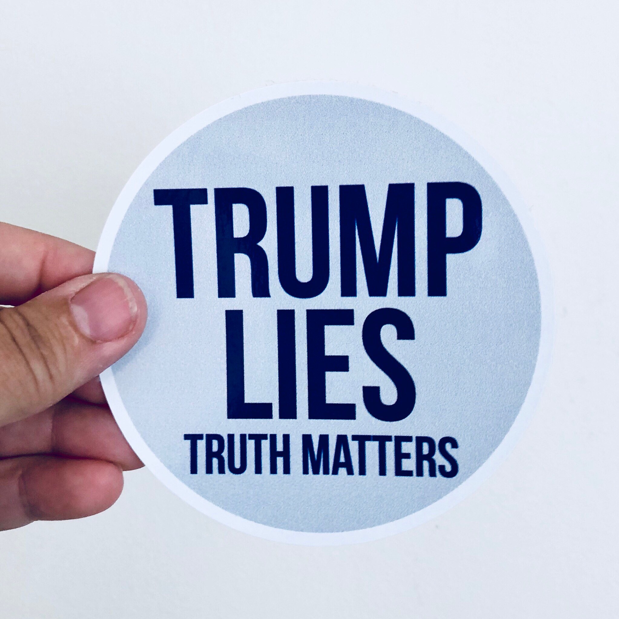 Trump lies truth matters vinyl bumper sticker | Etsy