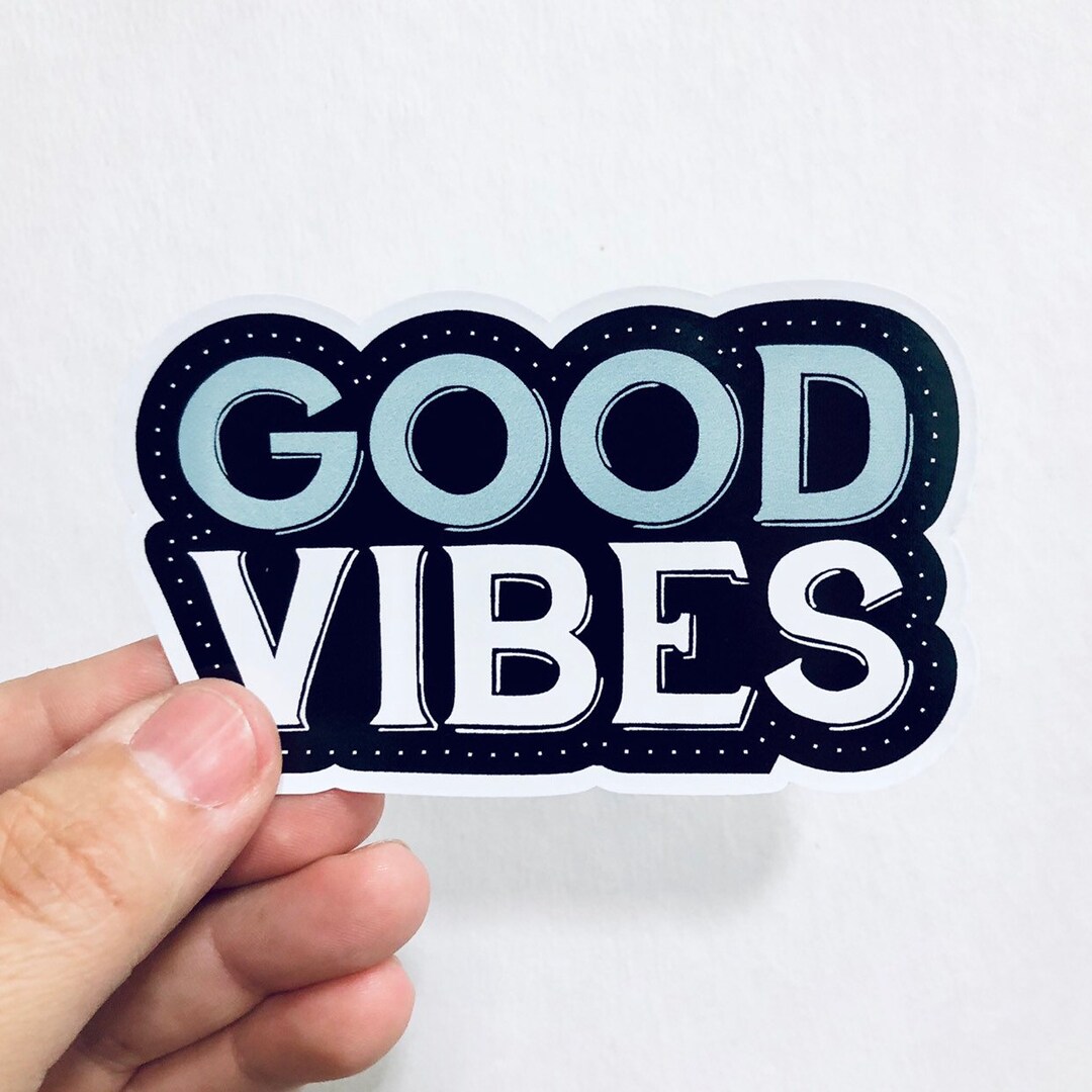 Good Vibes Vinyl Sticker - Etsy