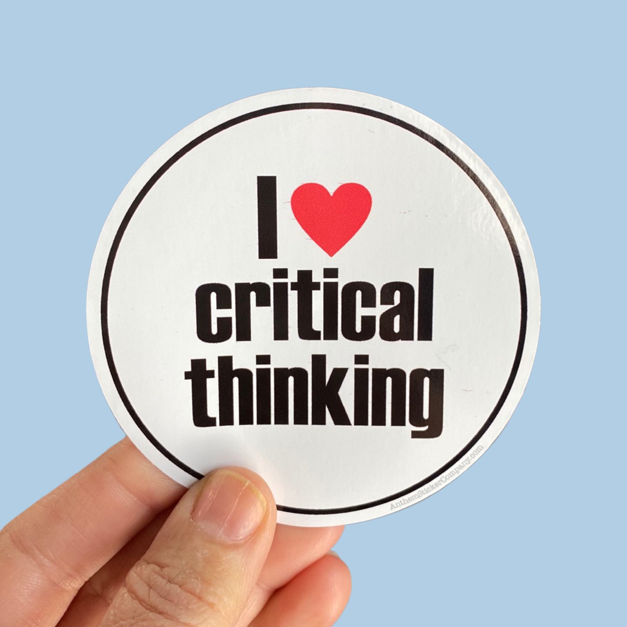 Paper & Party Supplies I love critical thinking vinyl sticker Stickers ...