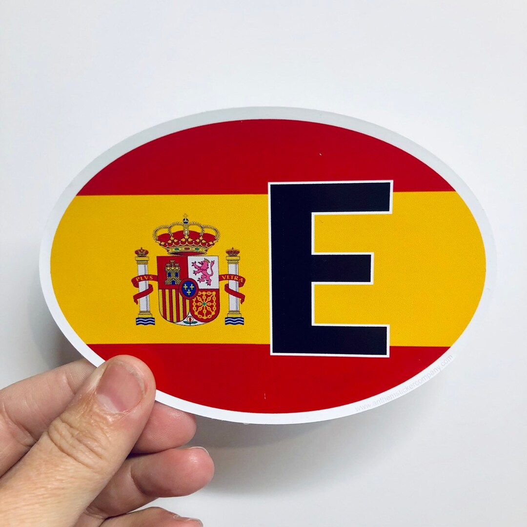 Spain Flag Vinyl Sticker | Any Country Available - Etsy