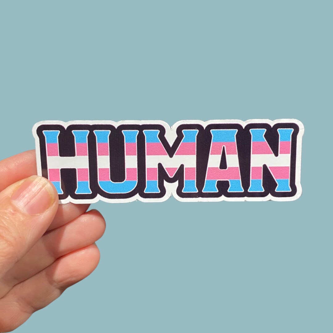 HUMAN Trans Vinyl Sticker - Etsy