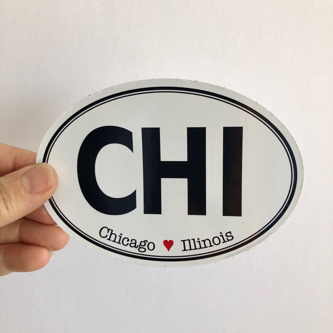 Chicago, Illinois Bumper Sticker | Laptop Decal | Any Smooth Surface ...