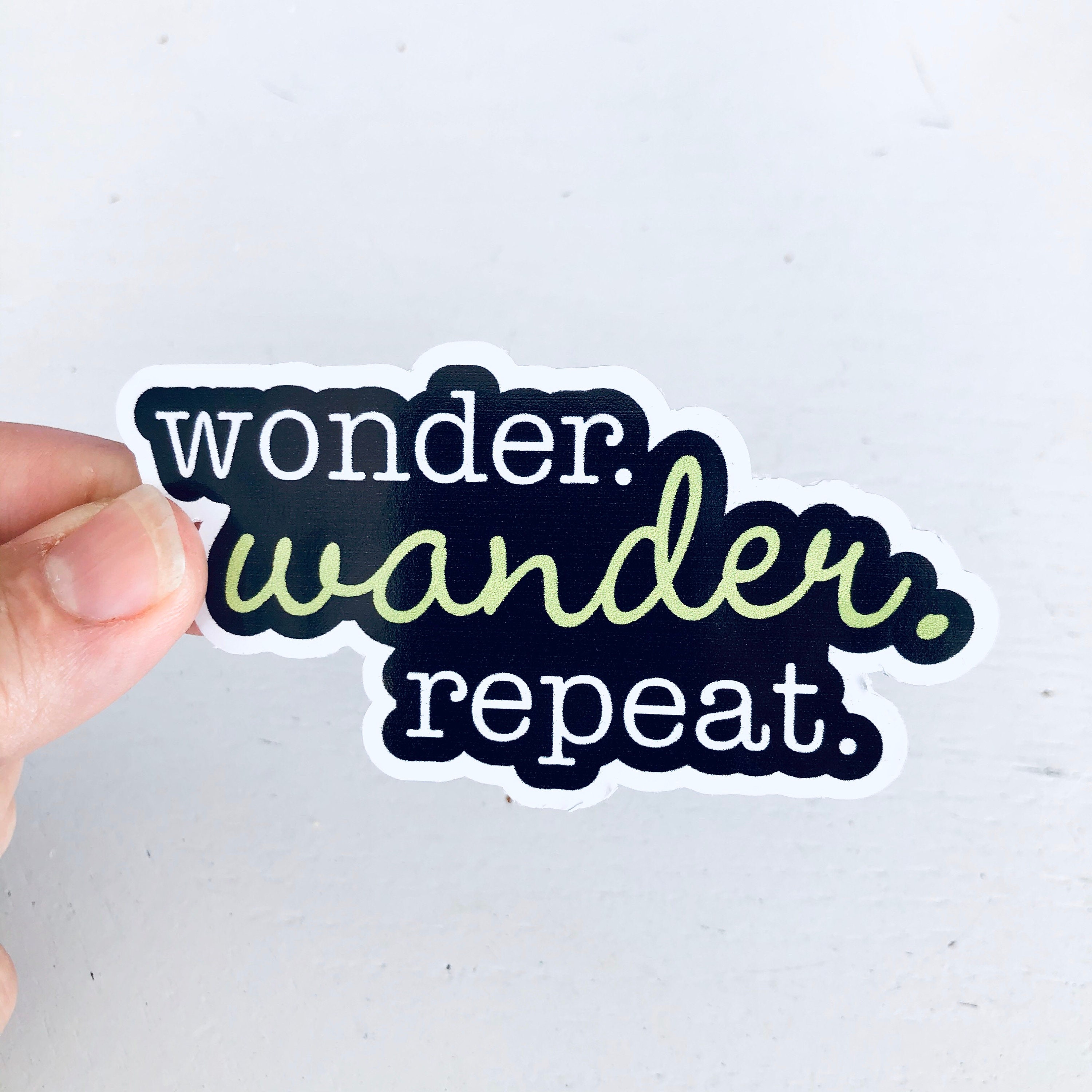 Papercraft Embellishments Wonder Wander Repeat Sticker Scrapbooking ...