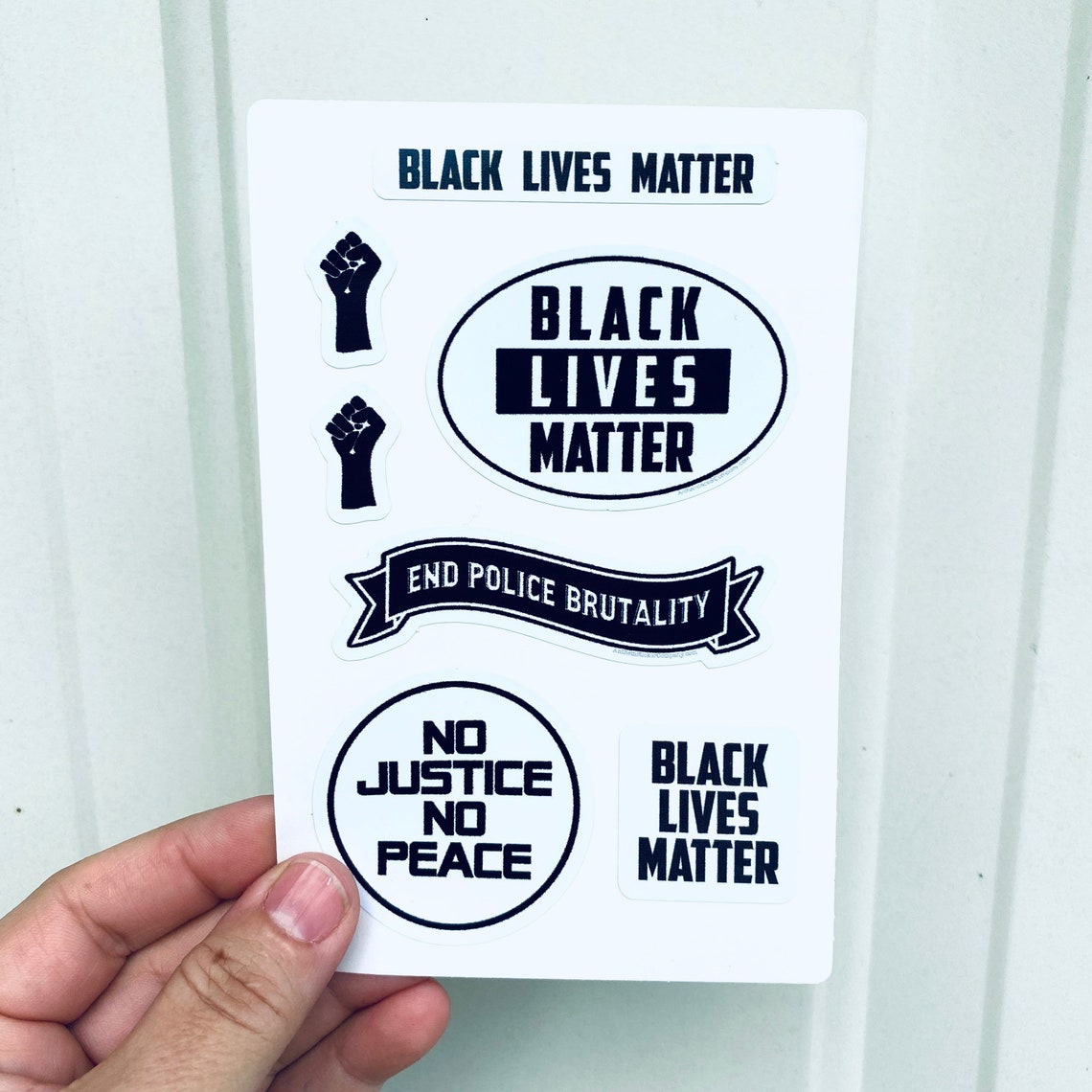 Black Lives Matter Set 2 (vinyl Sticker Sheet) - Etsy