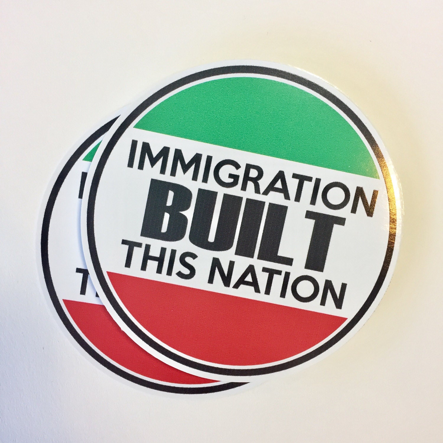 Immigration built this nation vinyl sticker for cars laptops | Etsy
