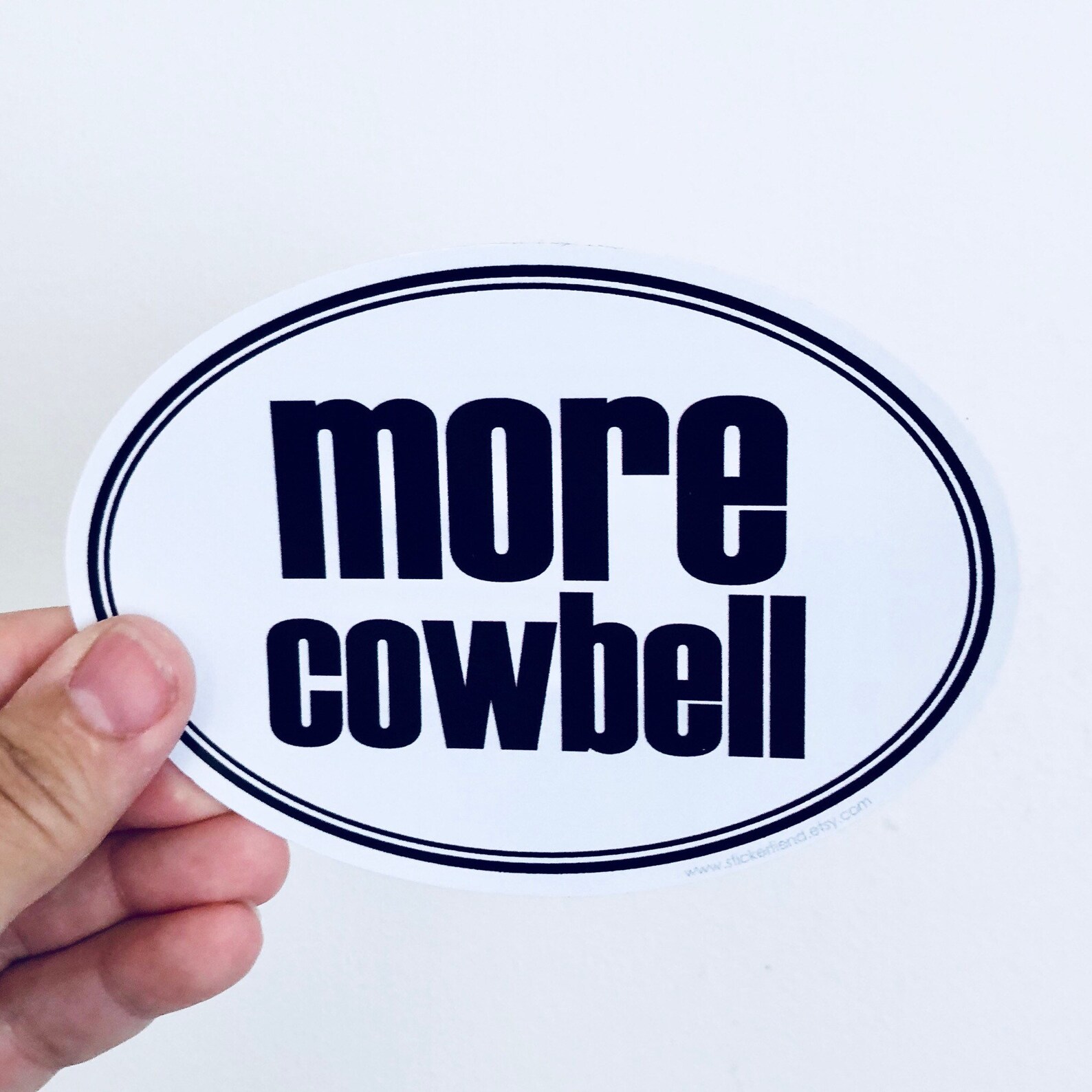 More Cowbell Vinyl Sticker | Etsy