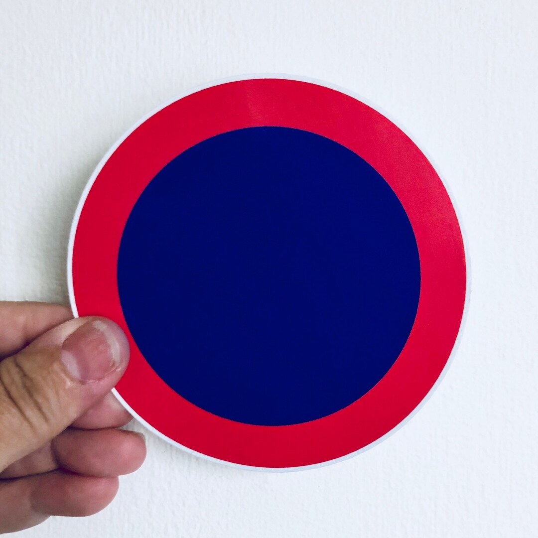 Blue Dot Surrounded by Red Democrat Anti-trump Bumper Sticker, Laptop ...