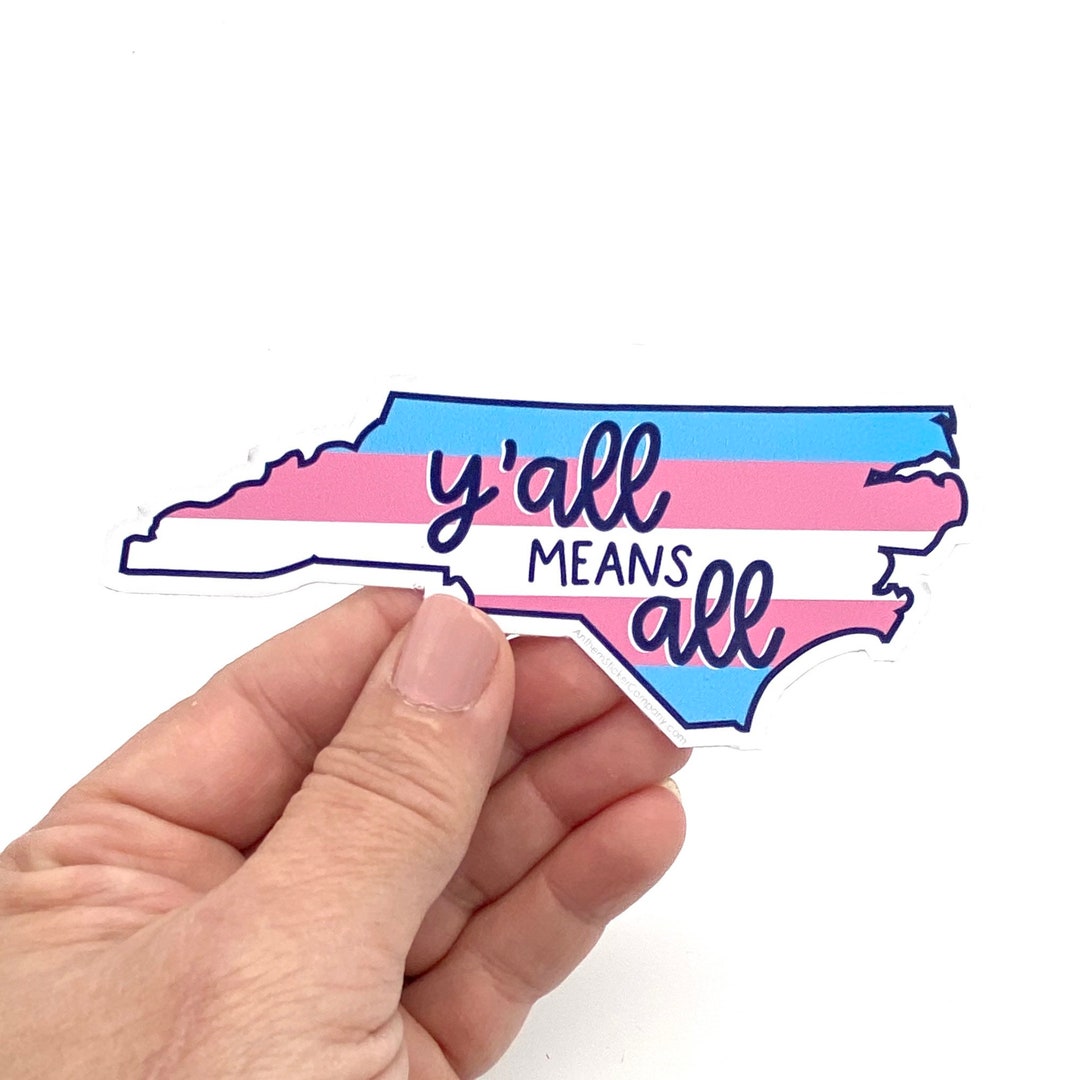 Pride Flags Y’all Means All Vinyl Sticker (all US State Available) - Etsy