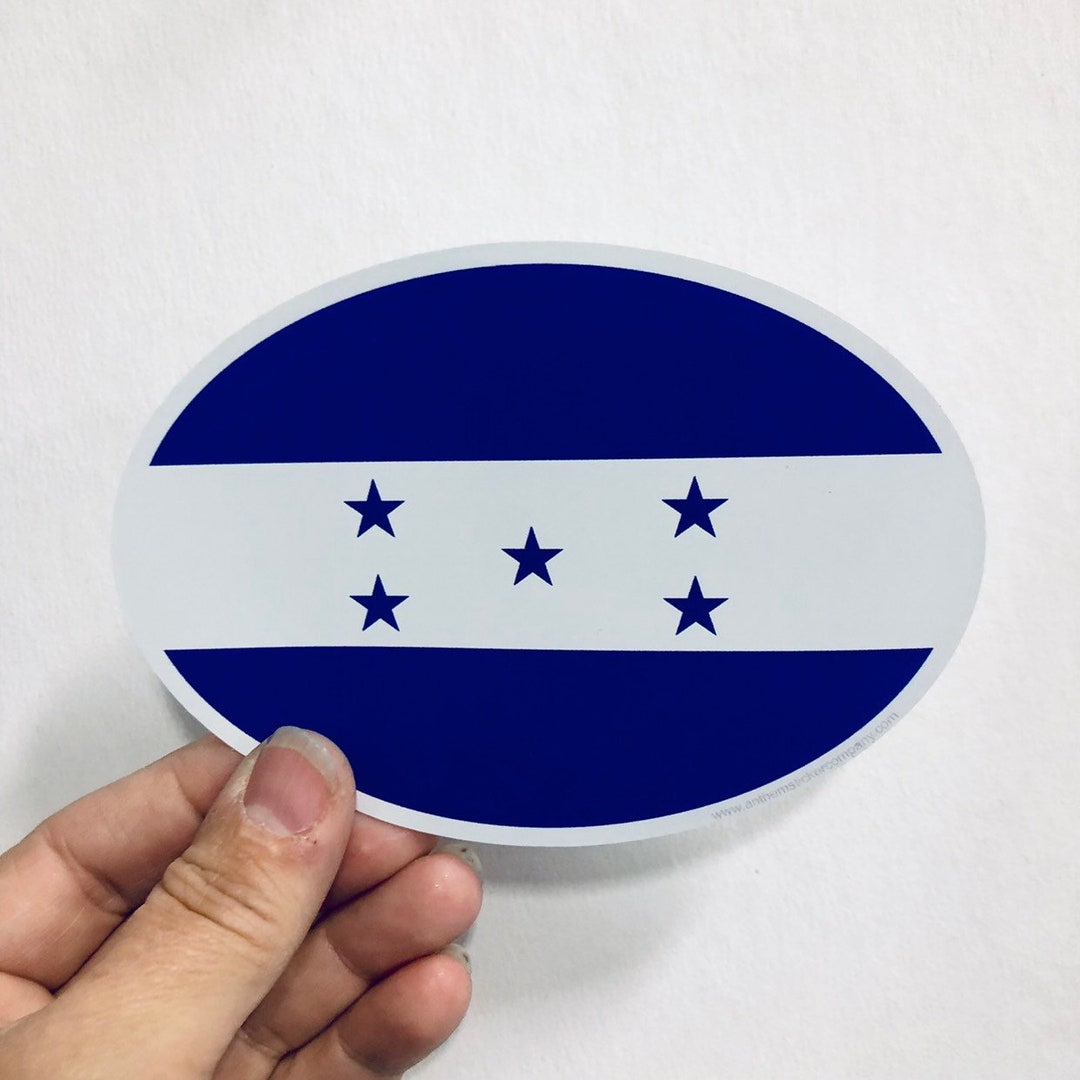 Honduras Flag Vinyl Sticker - Etsy