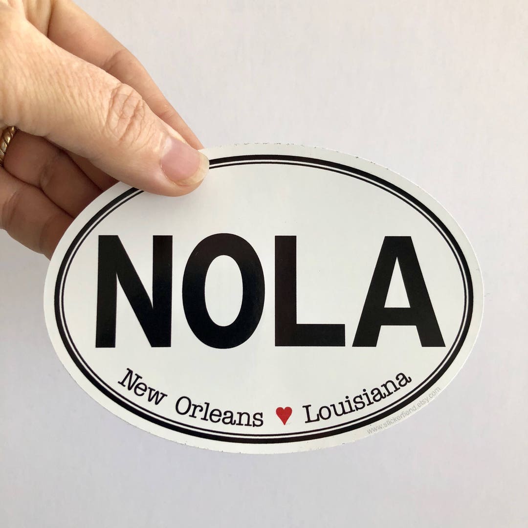 NOLA New Orleans Louisiana Bumper Sticker | Vinyl Sticker | Any City ...