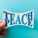 Teach Peace Vinyl Sticker - Etsy