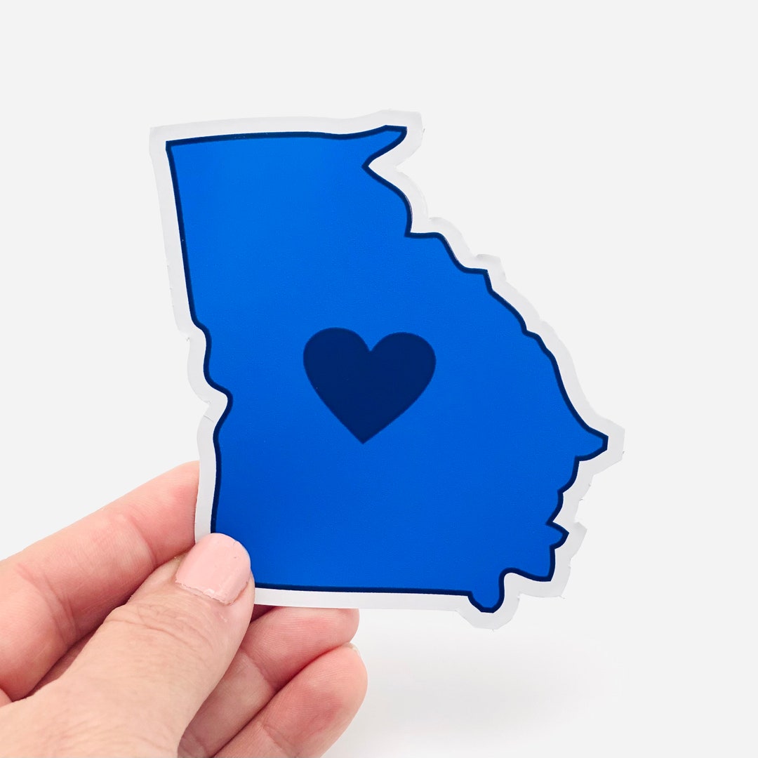 Georgia Went Blue Vinyl Sticker - Etsy