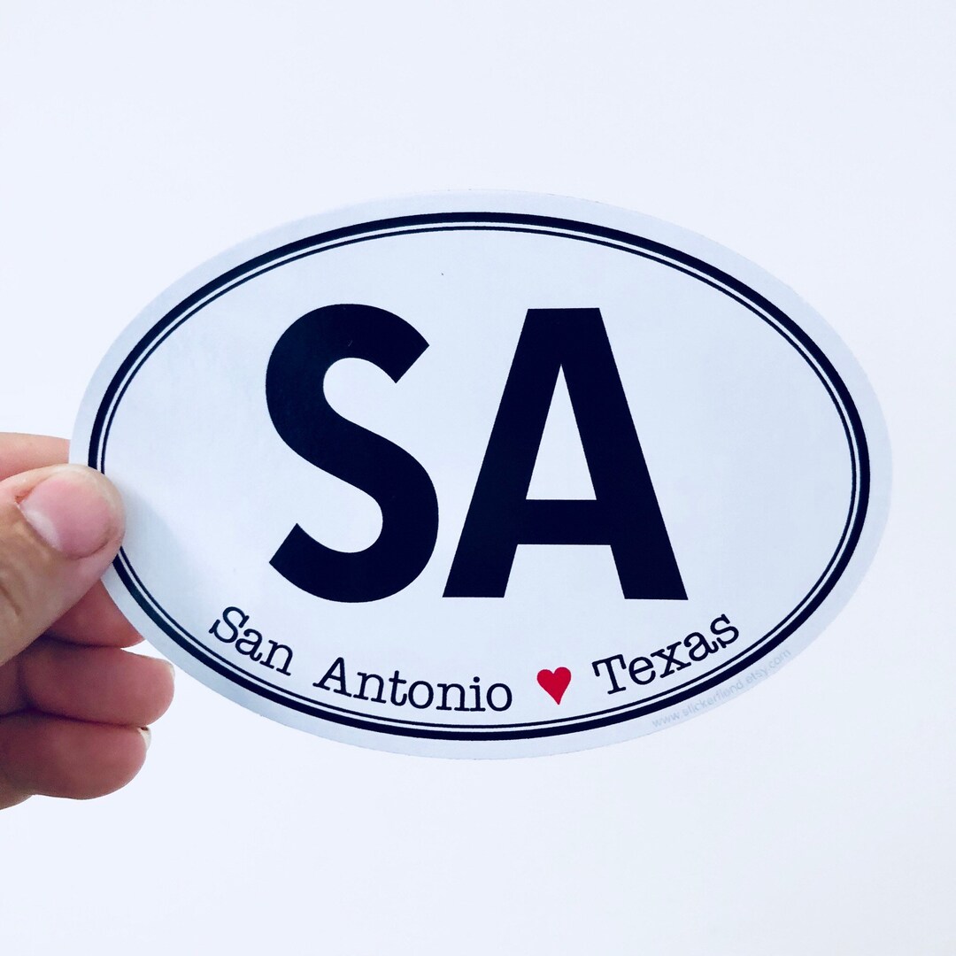 San Antonio Texas Bumper Sticker | Laptop Decal | Any Smooth Surface ...