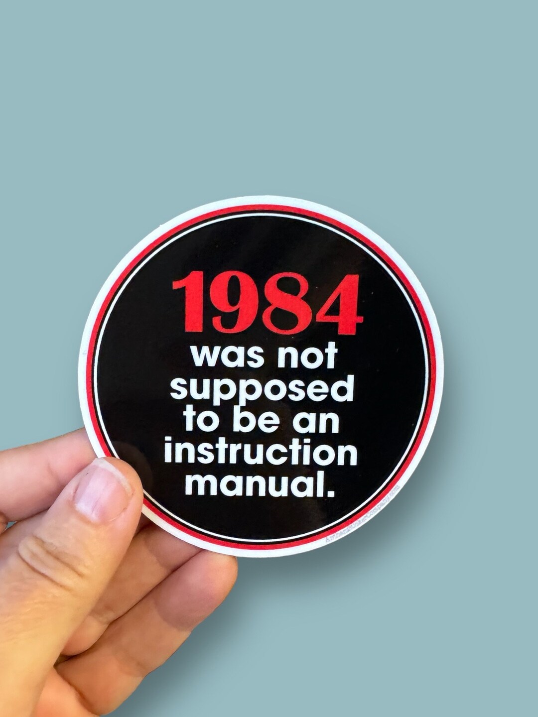 1984 George Orwell Vinyl Sticker - Etsy