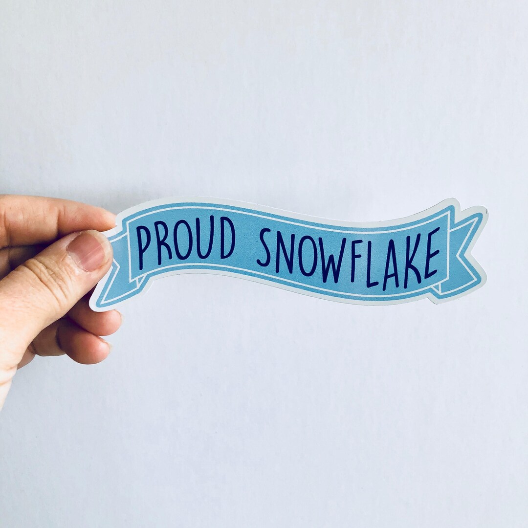 Proud Snowflake Banner Vinyl Sticker Bumper Sticker Laptop Sticker - Etsy