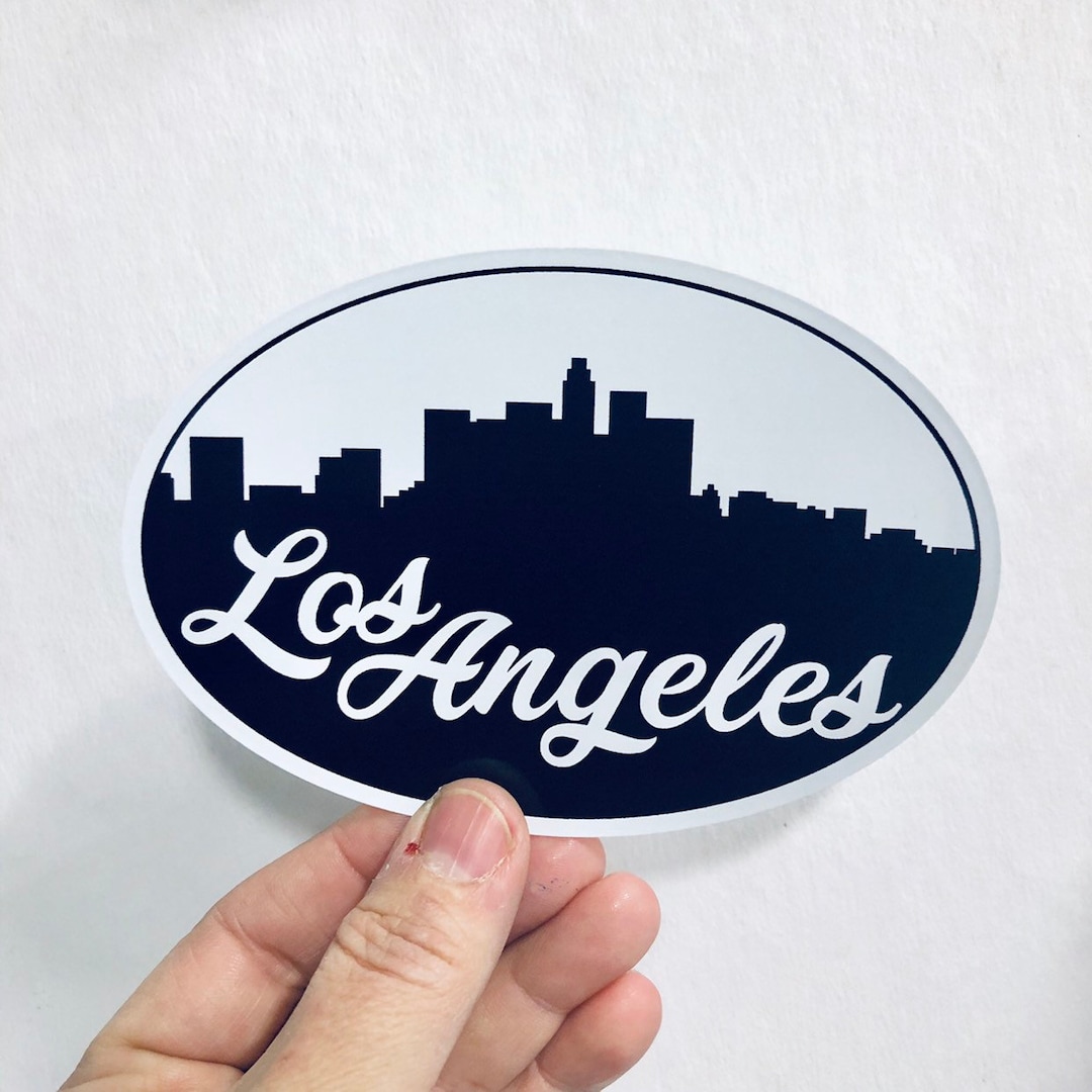 Los Angeles Skyline Vinyl Sticker - Etsy