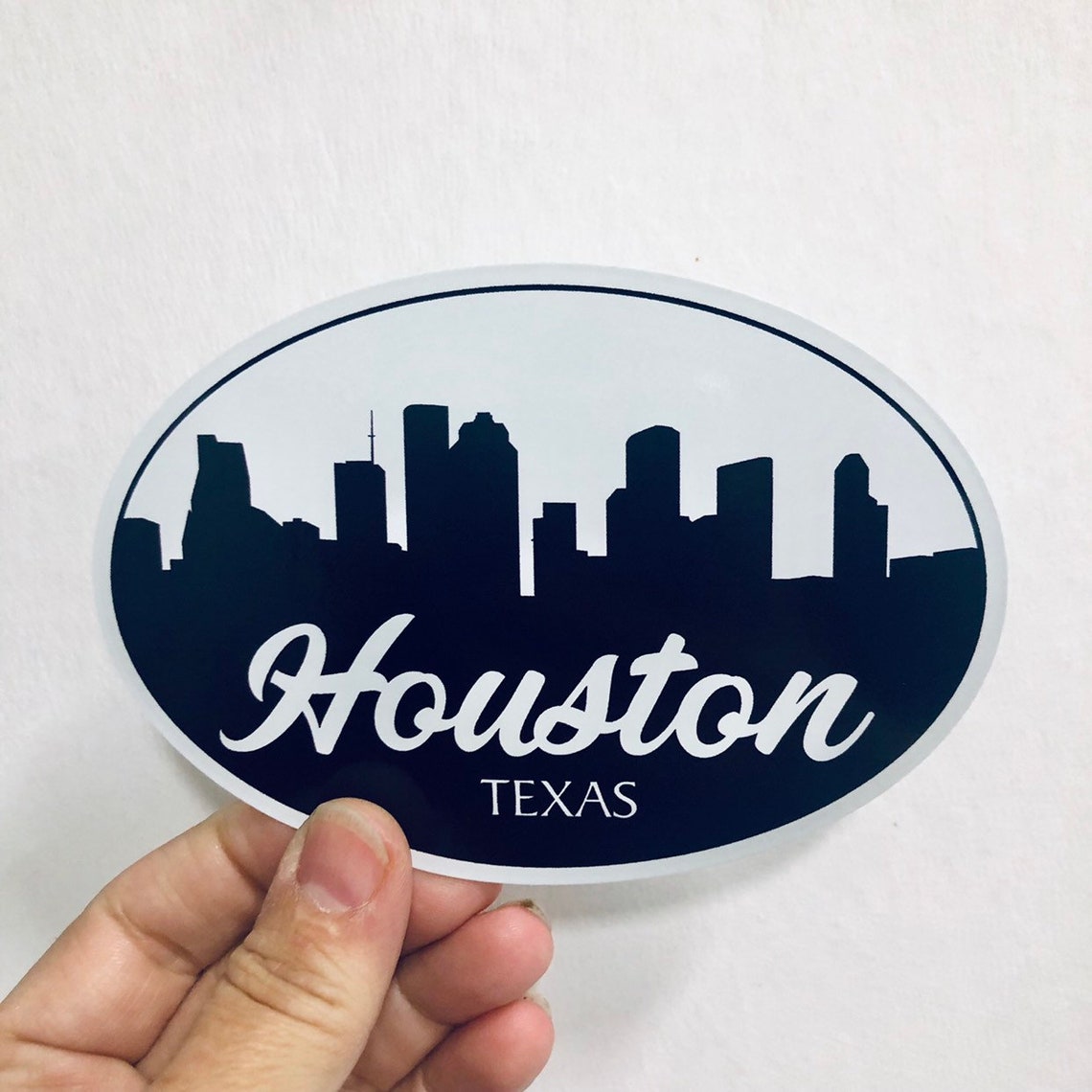 Houston Skyline Vinyl Sticker - Etsy