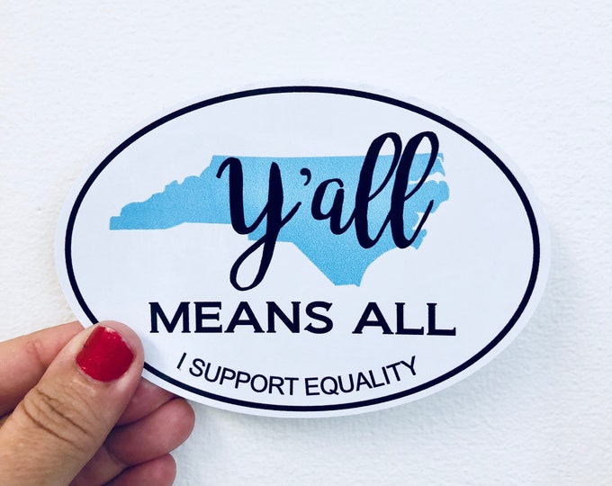 Y'all Means All Equal Rights Vinyl Sticker - Etsy