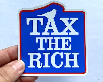 Tax the Rich Bumper Sticker | Etsy