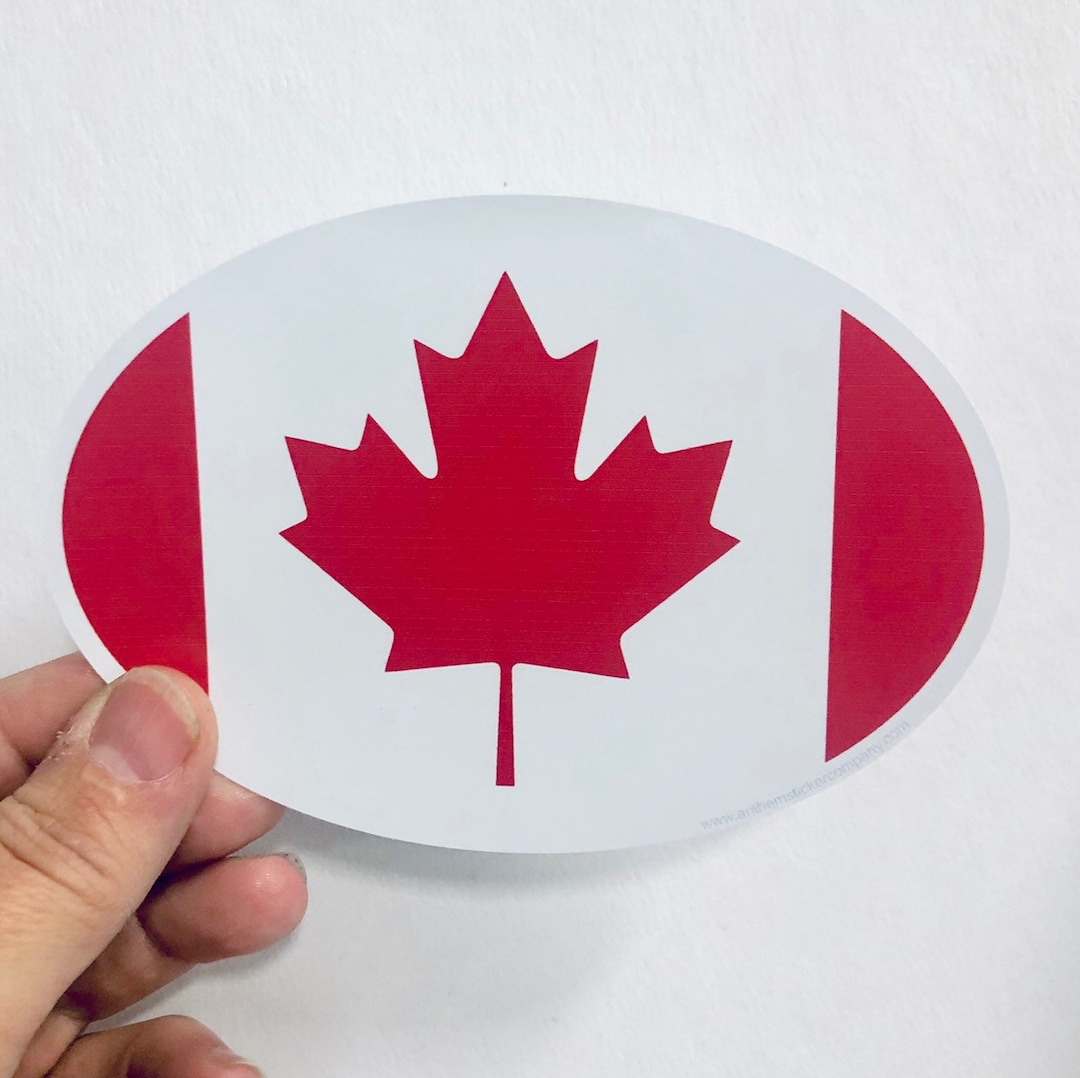 Canada Flag Vinyl Sticker - Etsy