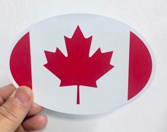 Premium Canada Flag Emblem Stickers High-quality Vinyl, Durable ...