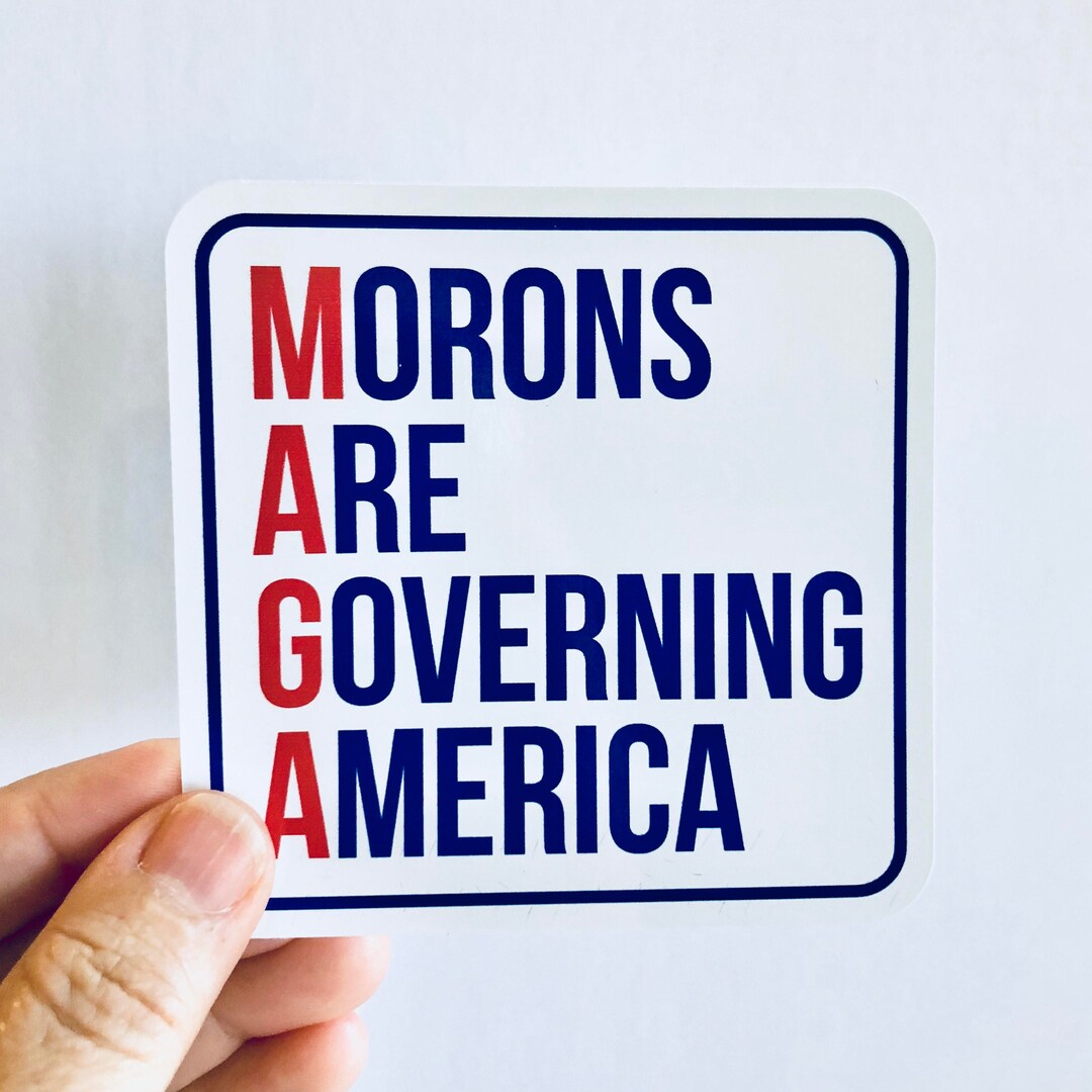 Morons Are Governing America Vinyl Sticker - Etsy