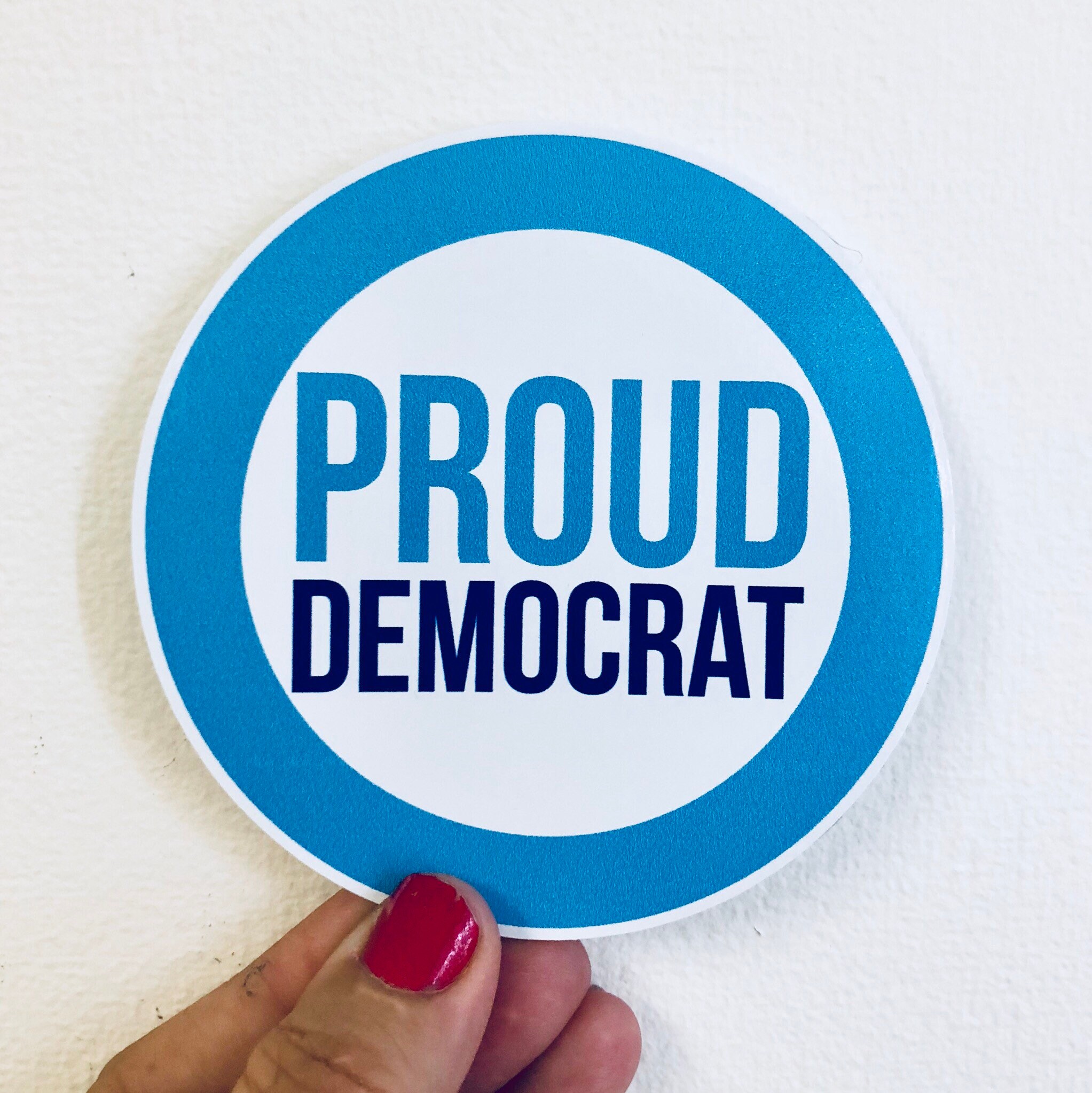 Proud Democrat Vinyl Sticker | Bumper Sticker | Laptop Sticker - Etsy