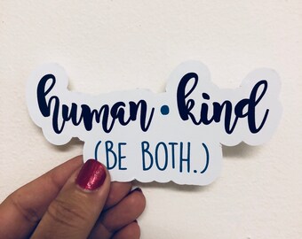 Be Kind Vinyl Sticker | Etsy