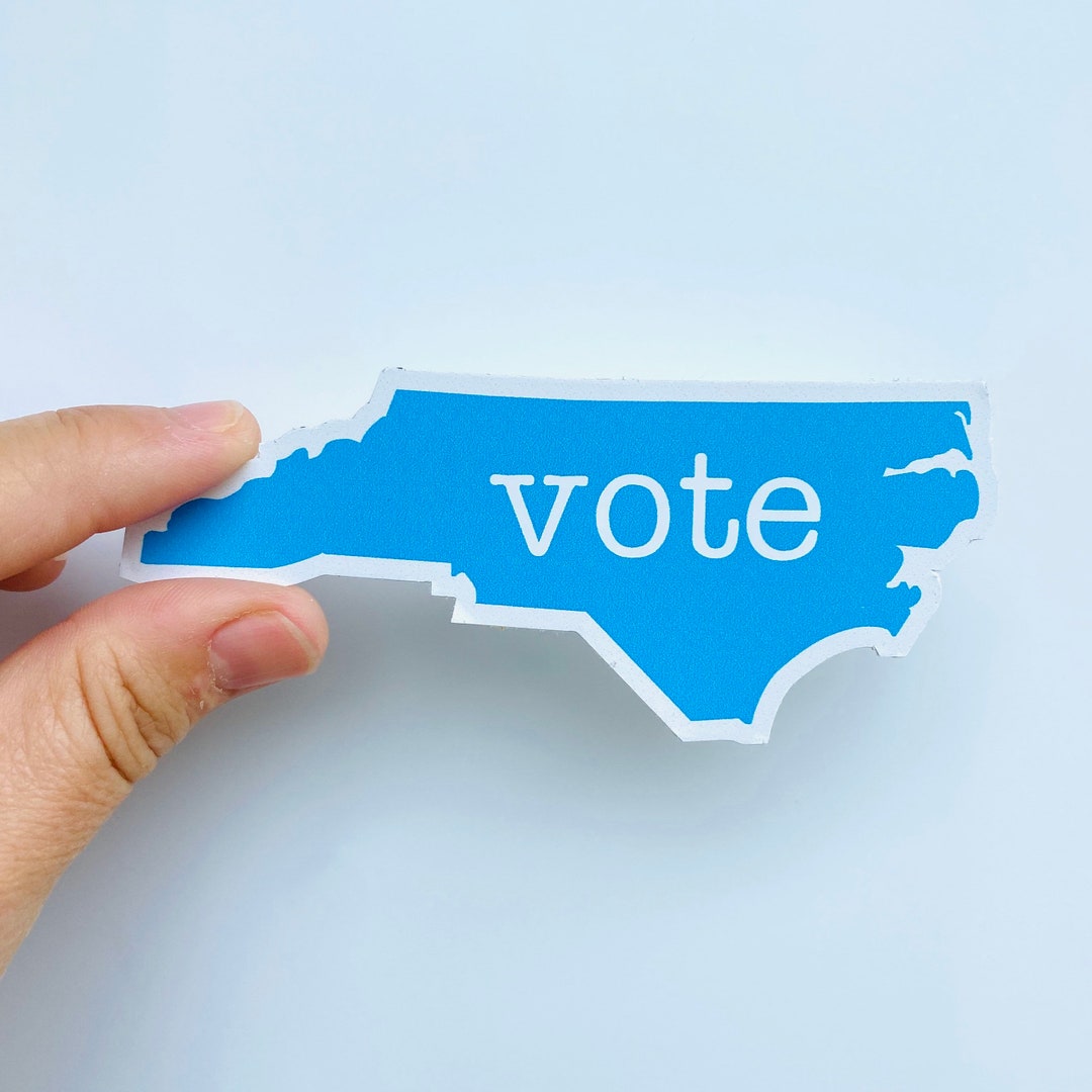 North Carolina Vote State Vinyl Sticker, or Your Choice of Color and ...