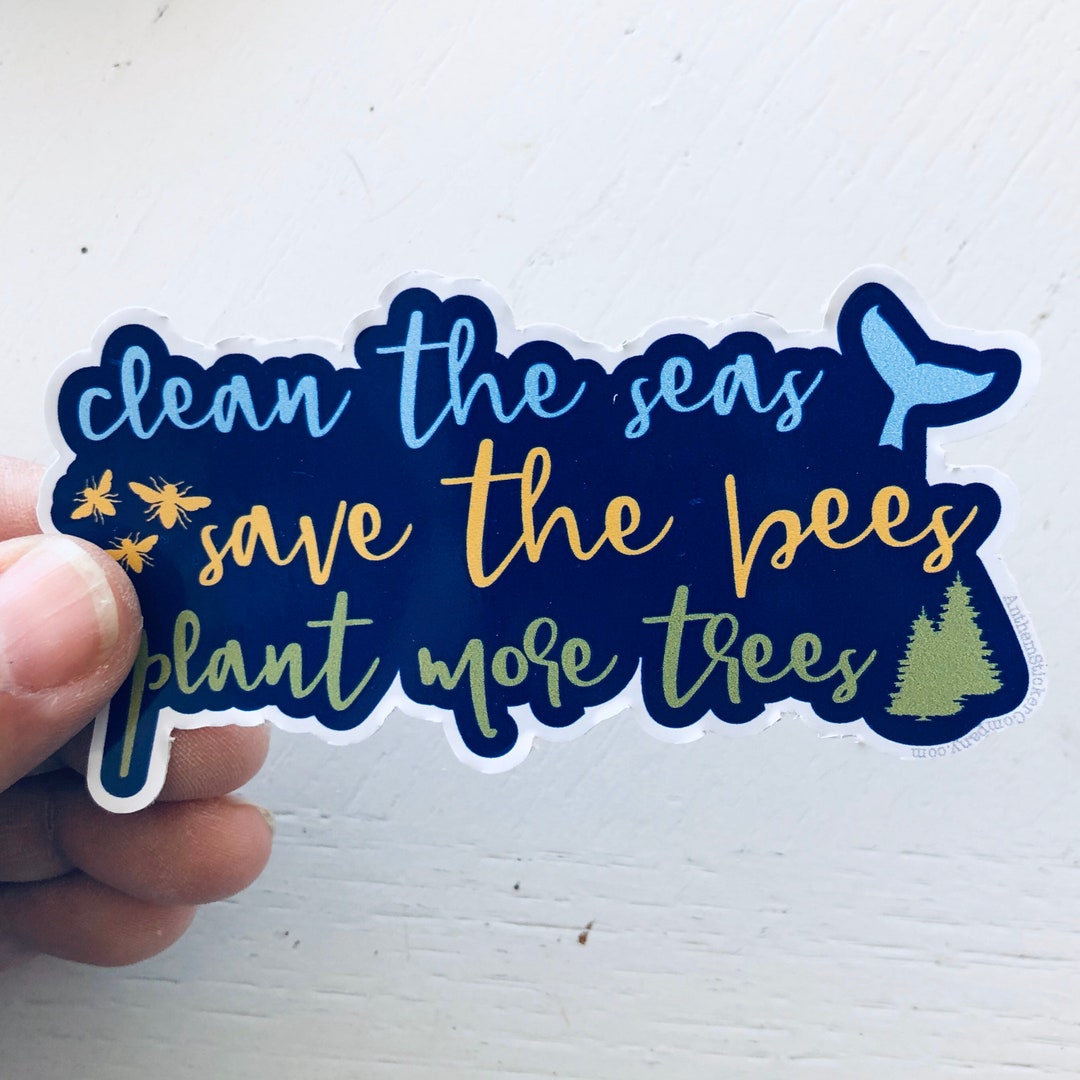 Clean the Seas Vinyl Sticker - Etsy
