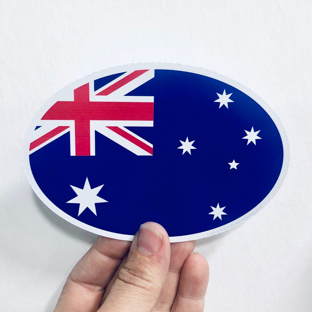 Australia Flag Vinyl Sticker - Etsy