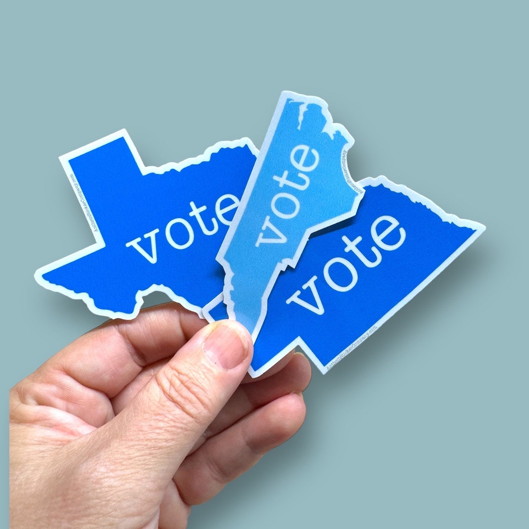 Any State, Vote Blue Vinyl Sticker, Your Choice of Color - Etsy