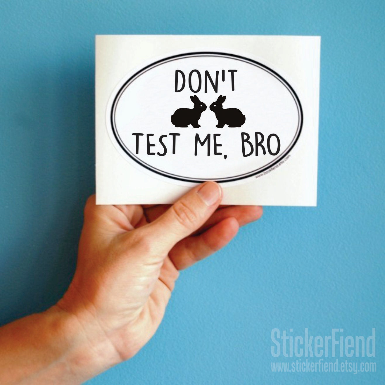 Don't test me bro vinyl sticker | Etsy