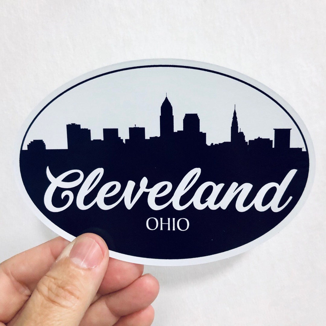 Cleveland Skyline Vinyl Sticker - Etsy