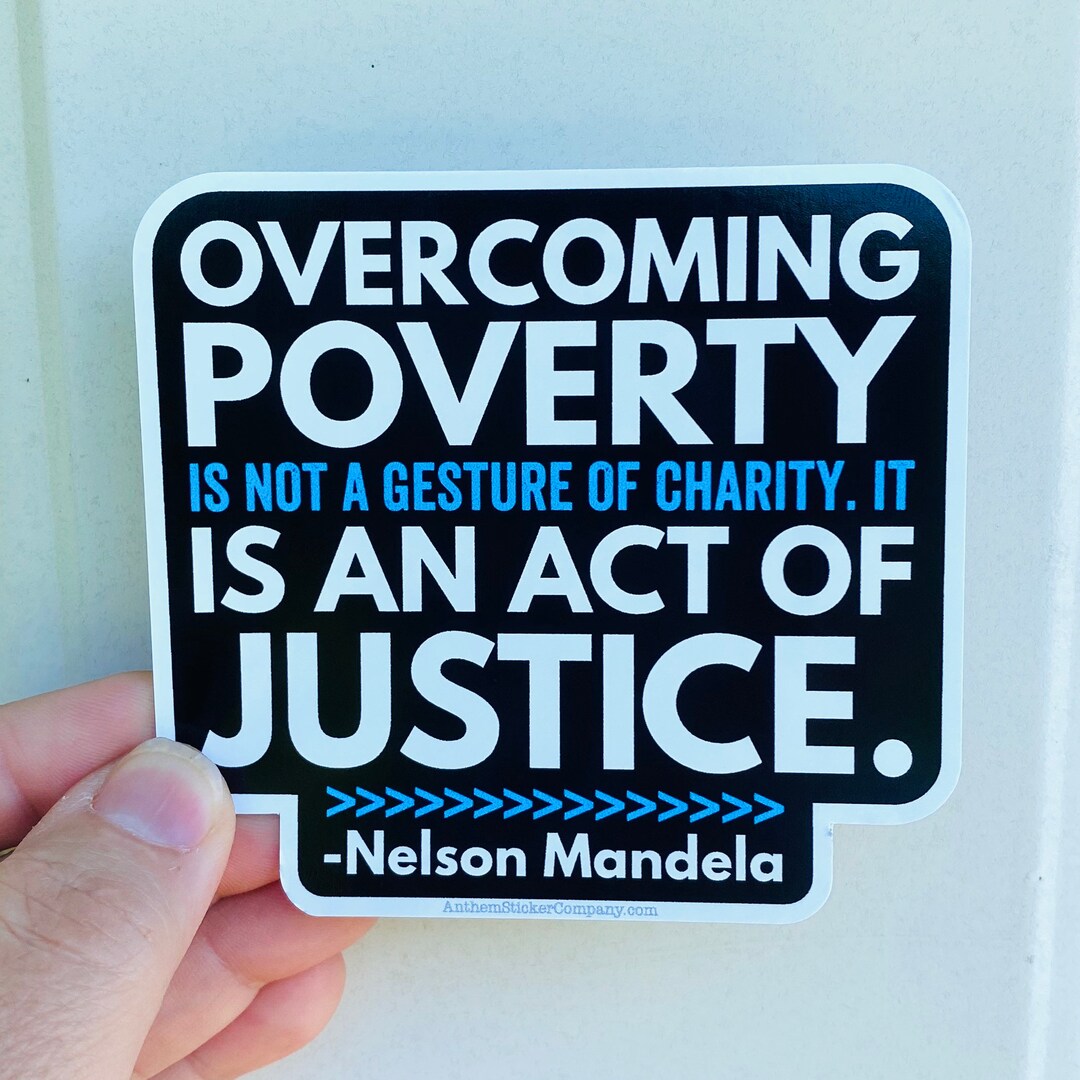 Overcoming Poverty Vinyl Sticker - Etsy