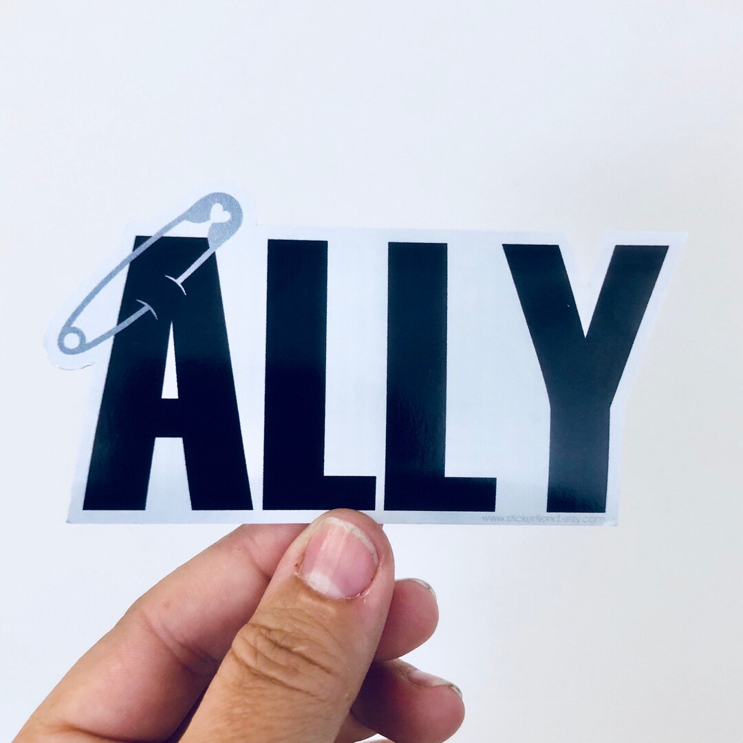 Ally Safety Pin Vinyl Sticker - Etsy