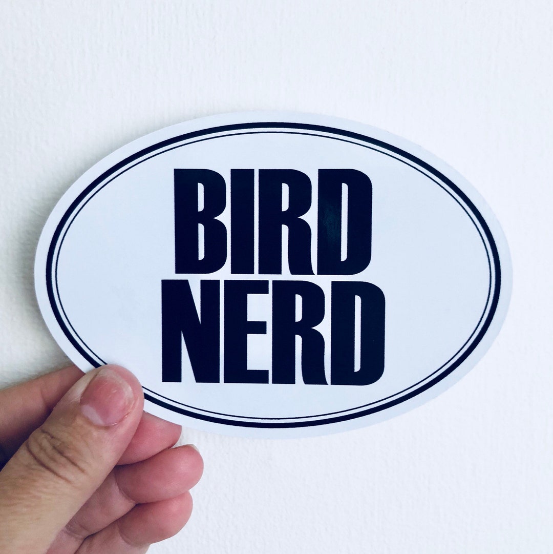 Bird Nerd Vinyl Sticker - Etsy
