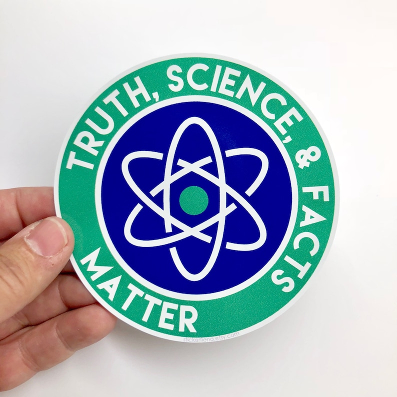 Truth Science and Facts Matter Vinyl Sticker - Etsy