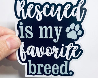 Peace Love Rescue Sticker, Rescue Dog Sticker, Adopt Don't Shop Sticker ...