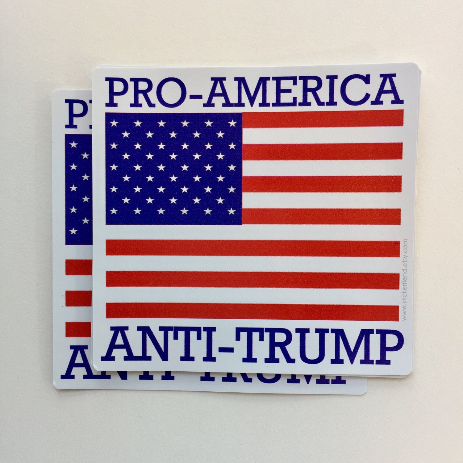 Pro America anti trump American flag vinyl sticker | Etsy