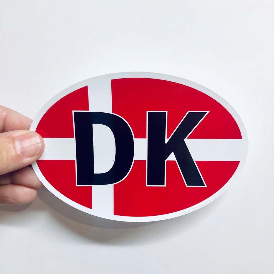 Denmark Flag Vinyl Sticker | Any Country Available - Etsy