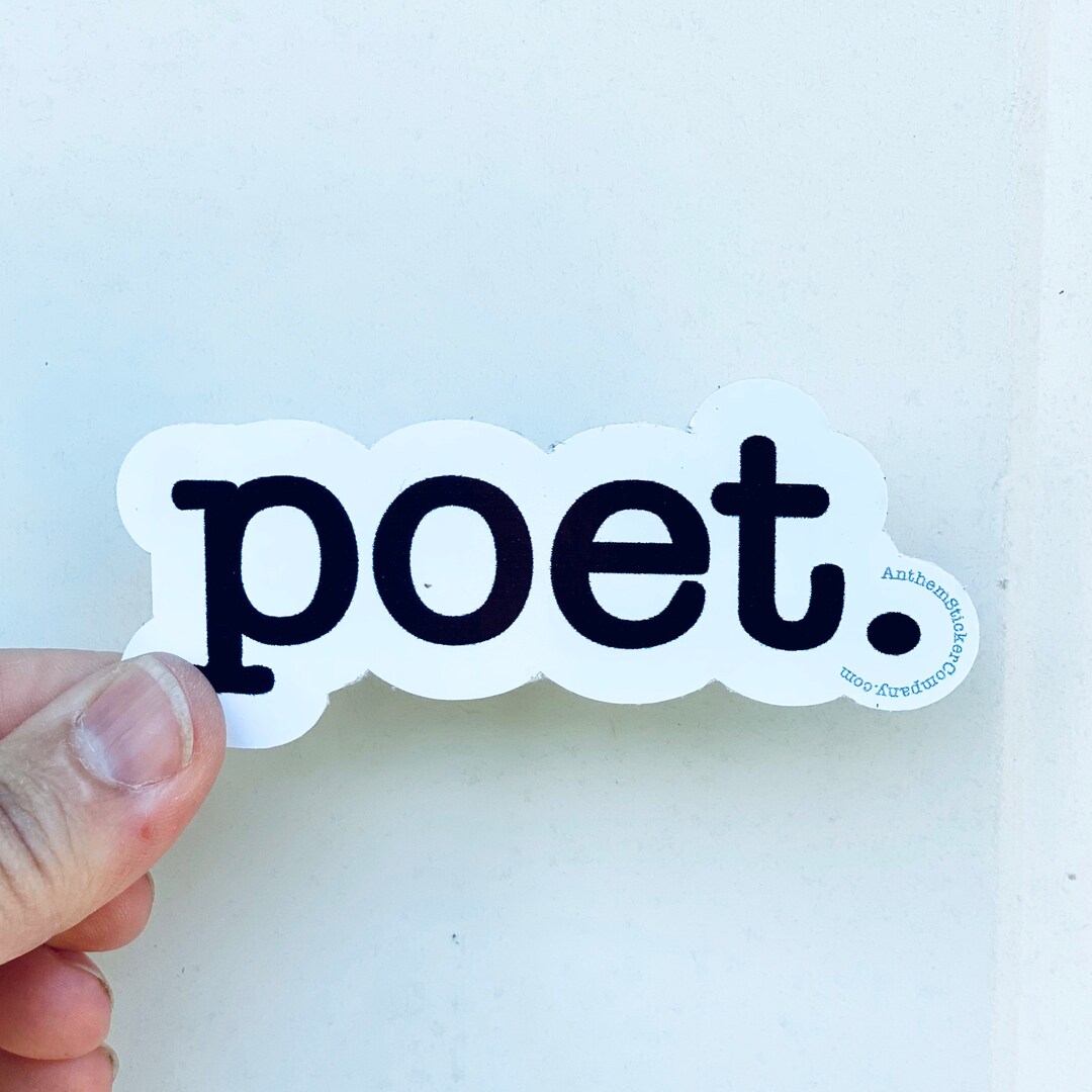 Poet Vinyl Sticker - Etsy