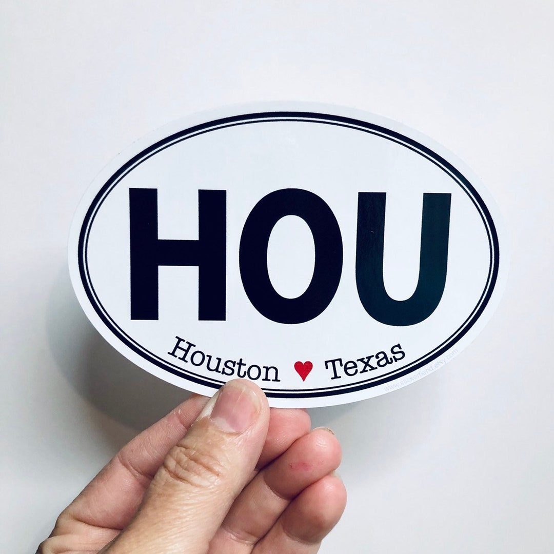 Houston Texas Bumper Sticker | Laptop Decal | Any Smooth Surface ...