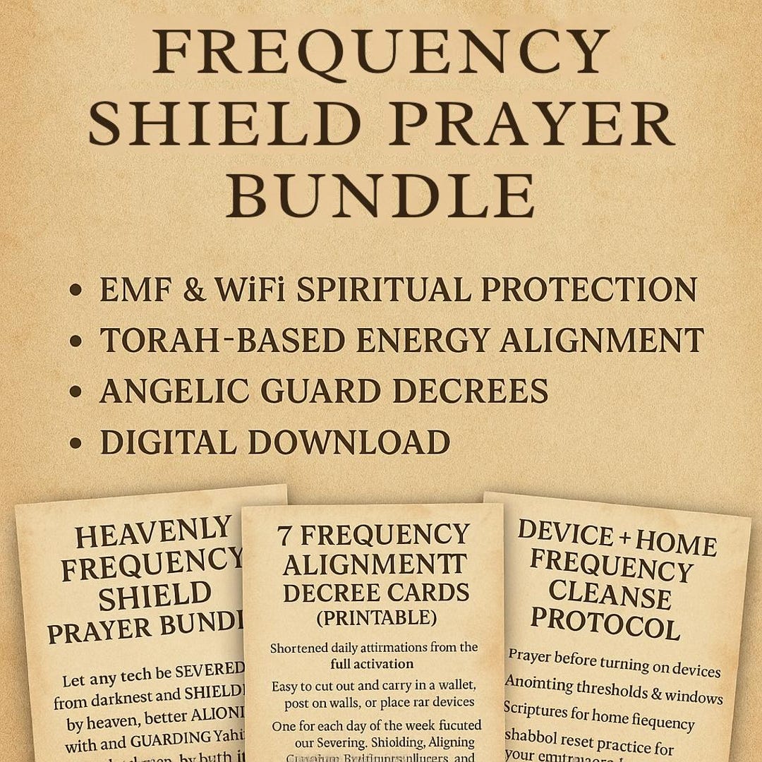 Heavenly Frequency Shield Prayer Bundle – EMF & Wifi Protection | Torah ...