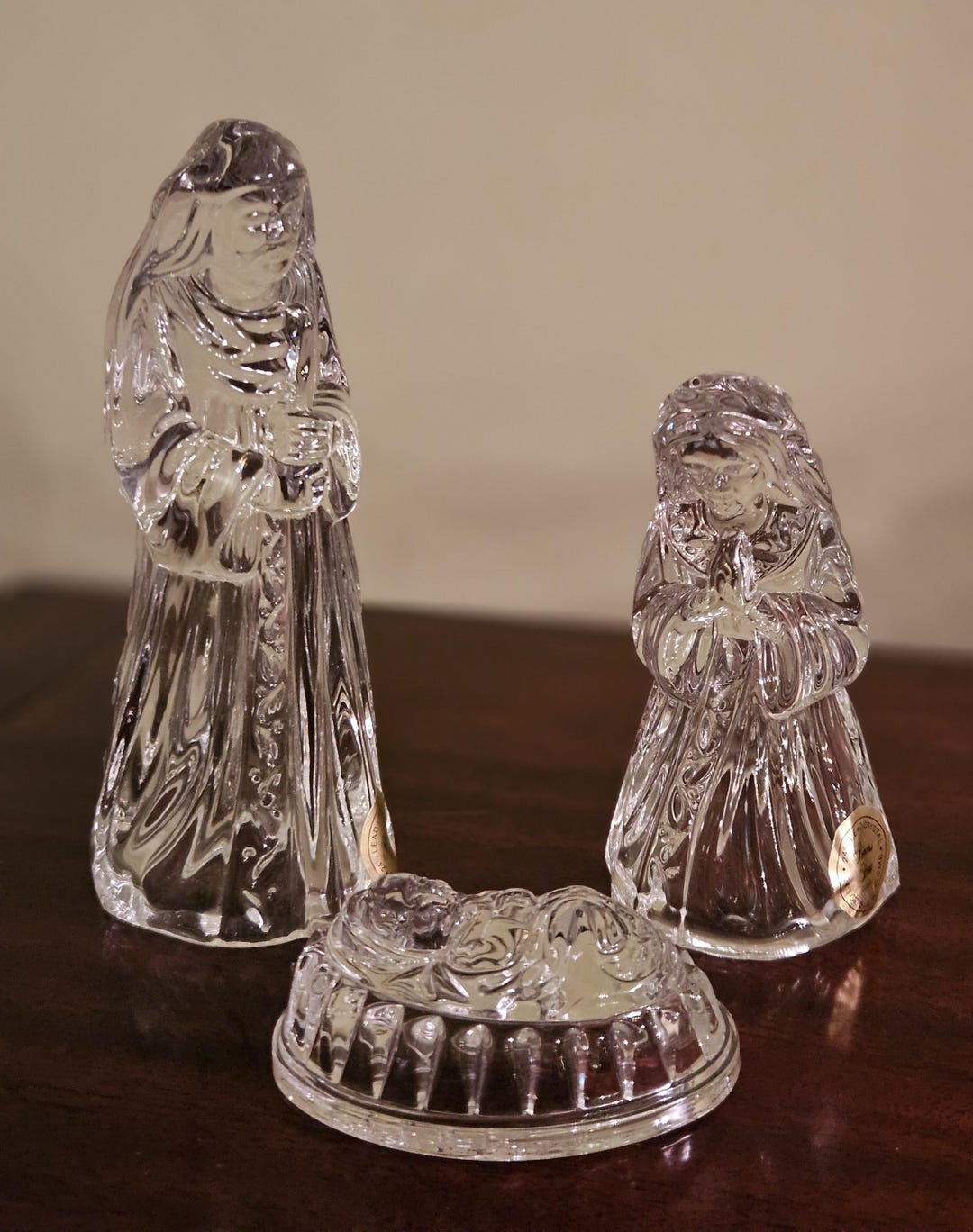 Vintage Princess House 3 Piece Nativity Set 24% Led Crystal - Etsy