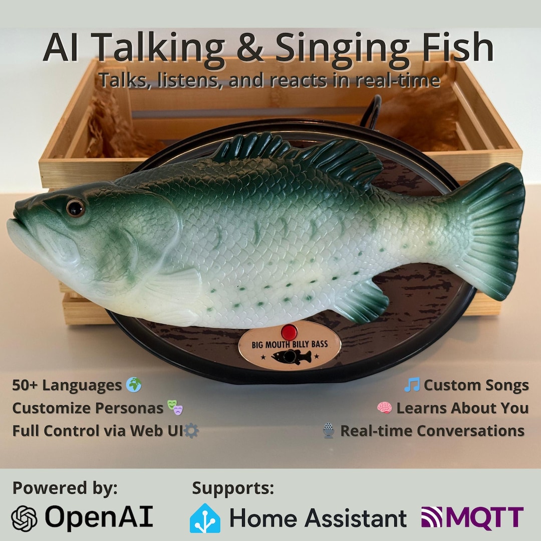 AI Talking and Singing Fish - Big Mouth Billy Bass - Real-time ...